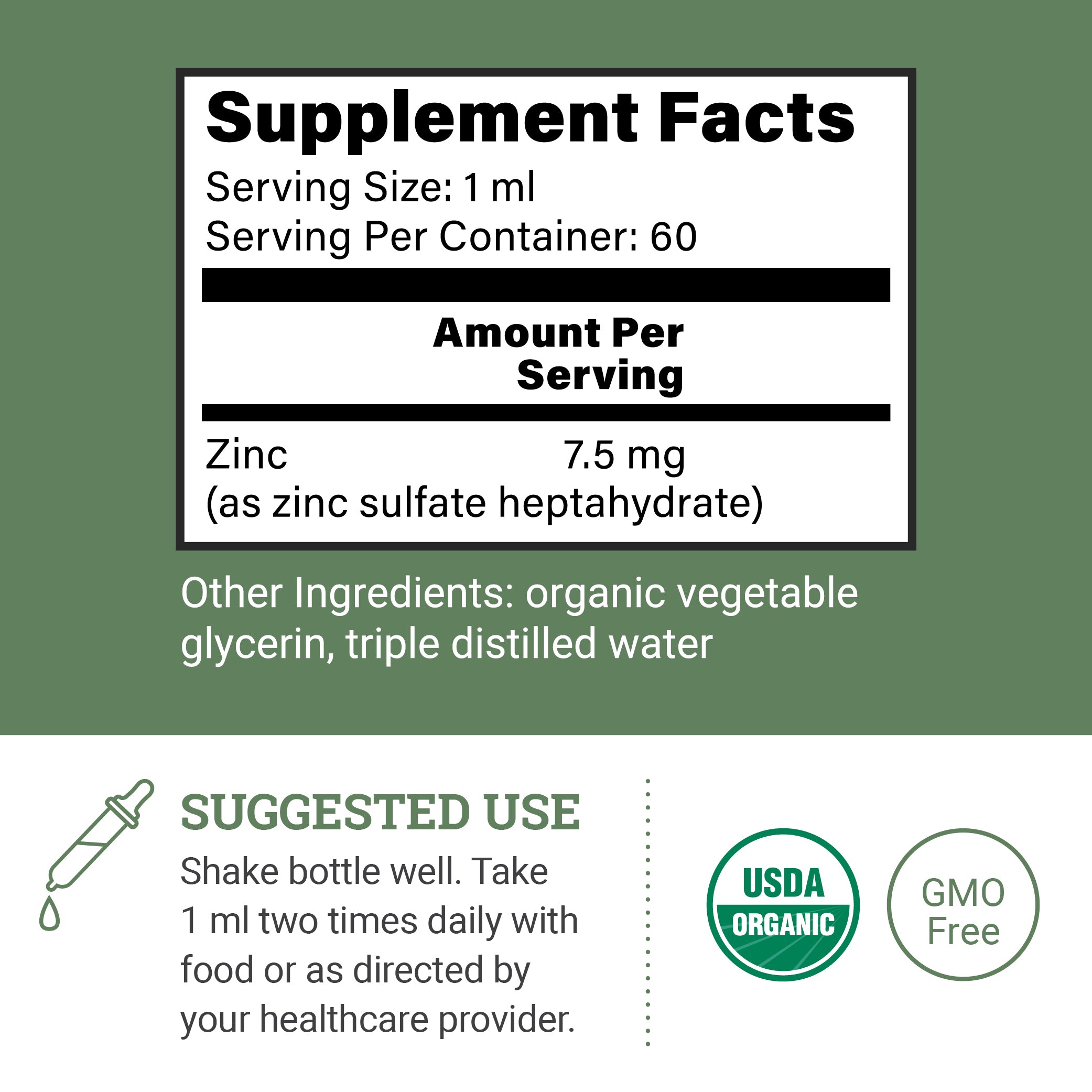 Zinc, USDA Organic, Zinc Sulfate Heptahydrate – Earth Harmony Retail